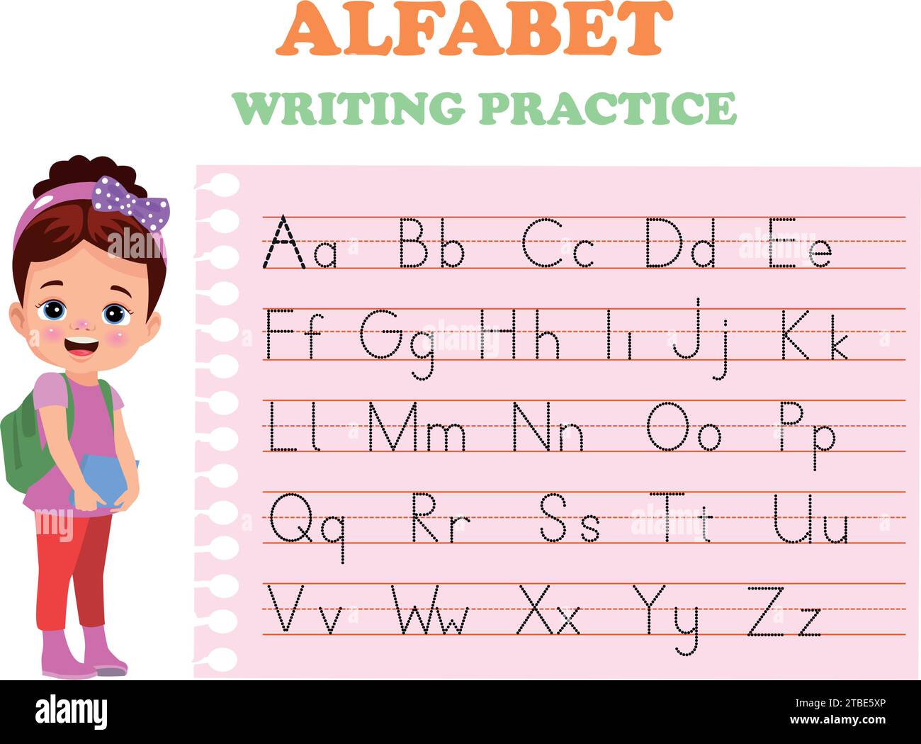 Alphabet letters tracing worksheet with all alphabet letters. Basic ...