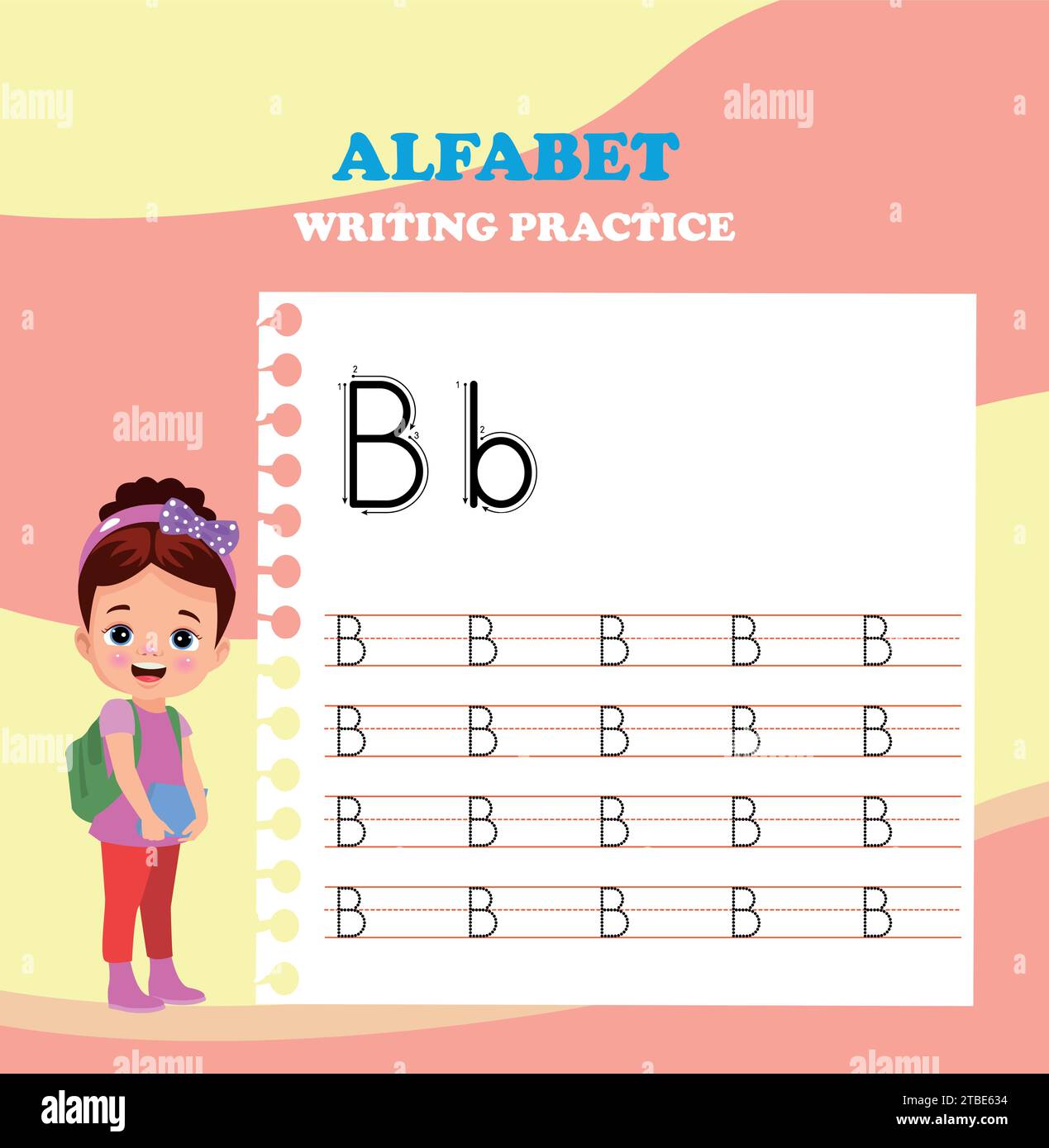 Alphabet letters tracing worksheet with all alphabet letters. Basic writing practice for ...