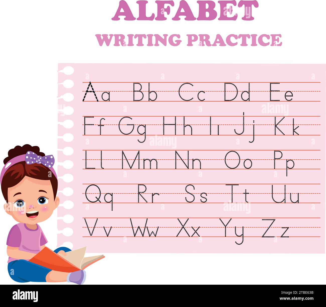 Alphabet letters tracing worksheet with all alphabet letters. Basic ...