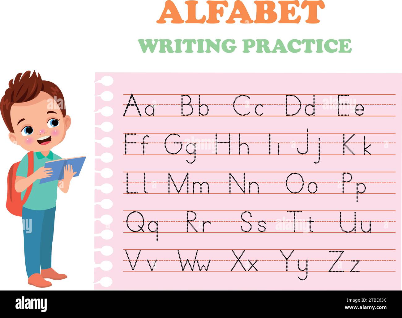 Alphabet letters tracing worksheet with all alphabet letters. Basic ...