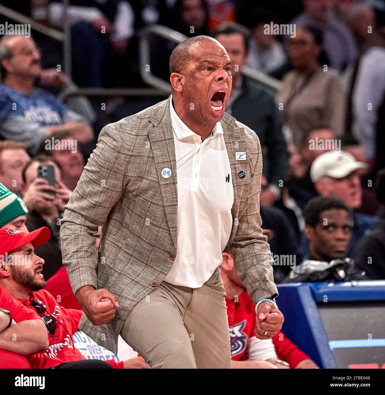 North Carolina Tar Heels head coach Hubert Davis during the Jimmy V ...