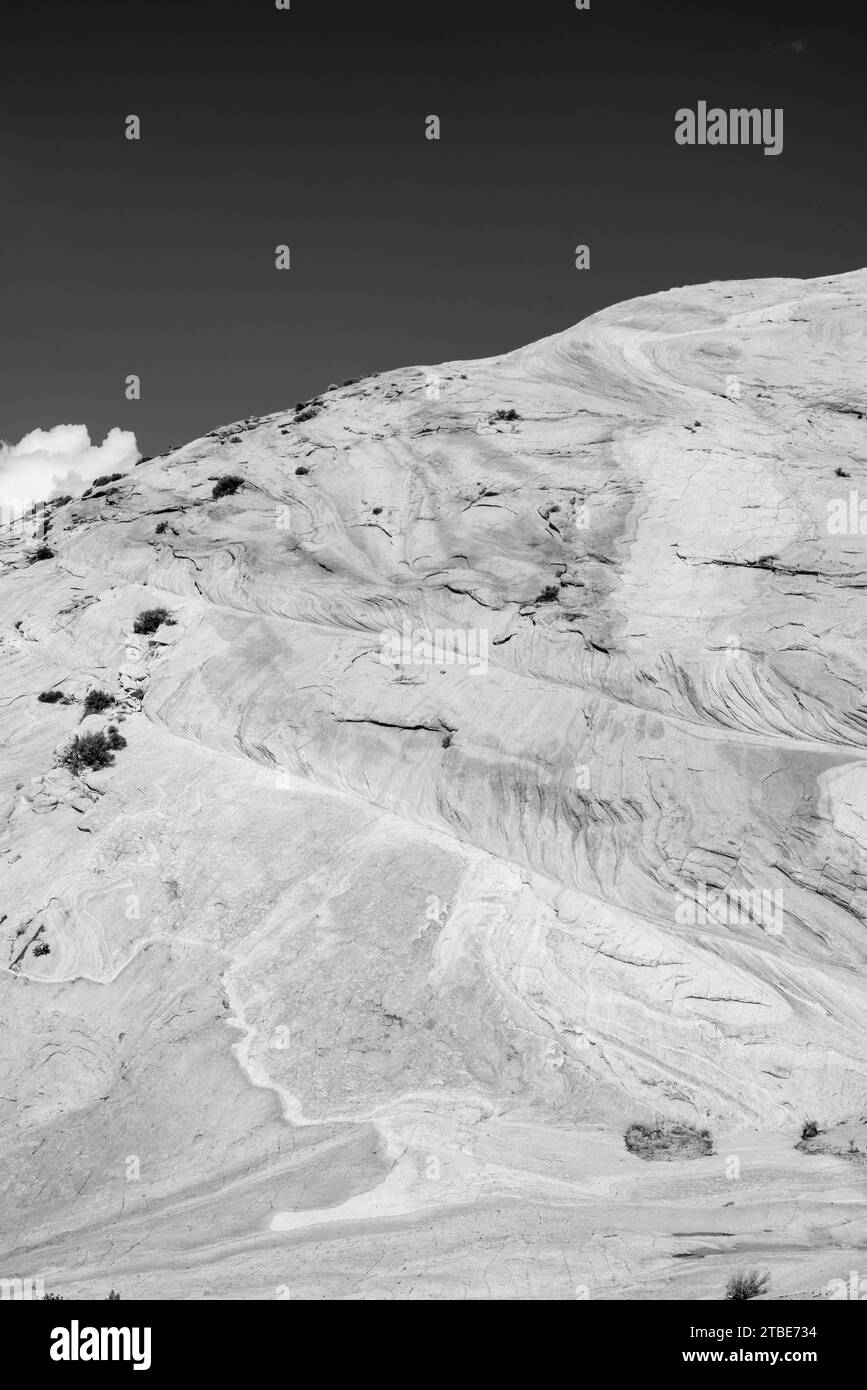 Photograph of the Yellow Rock area, a sandstone hill that's mostly ...