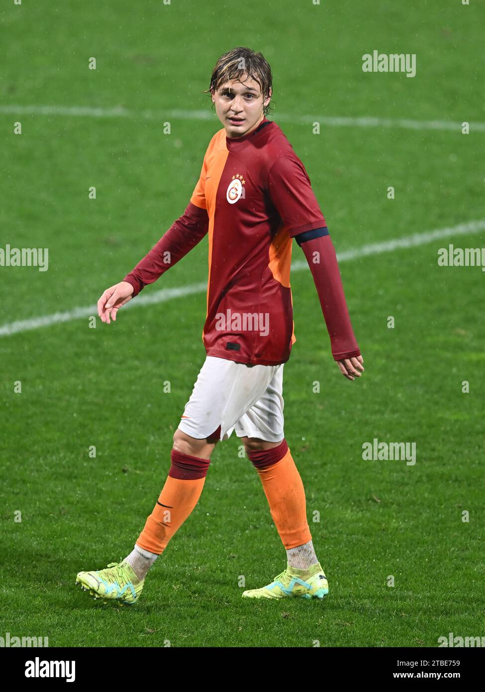 ISTANBUL - Hamza Akman of Galatasaray U19 during the UEFA Youth League ...