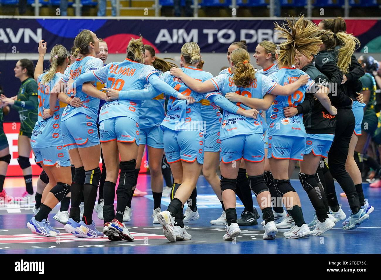 FREDRIKSHAVN, DENMARK - DECEMBER 6: Team Netherlands celebrating the ...