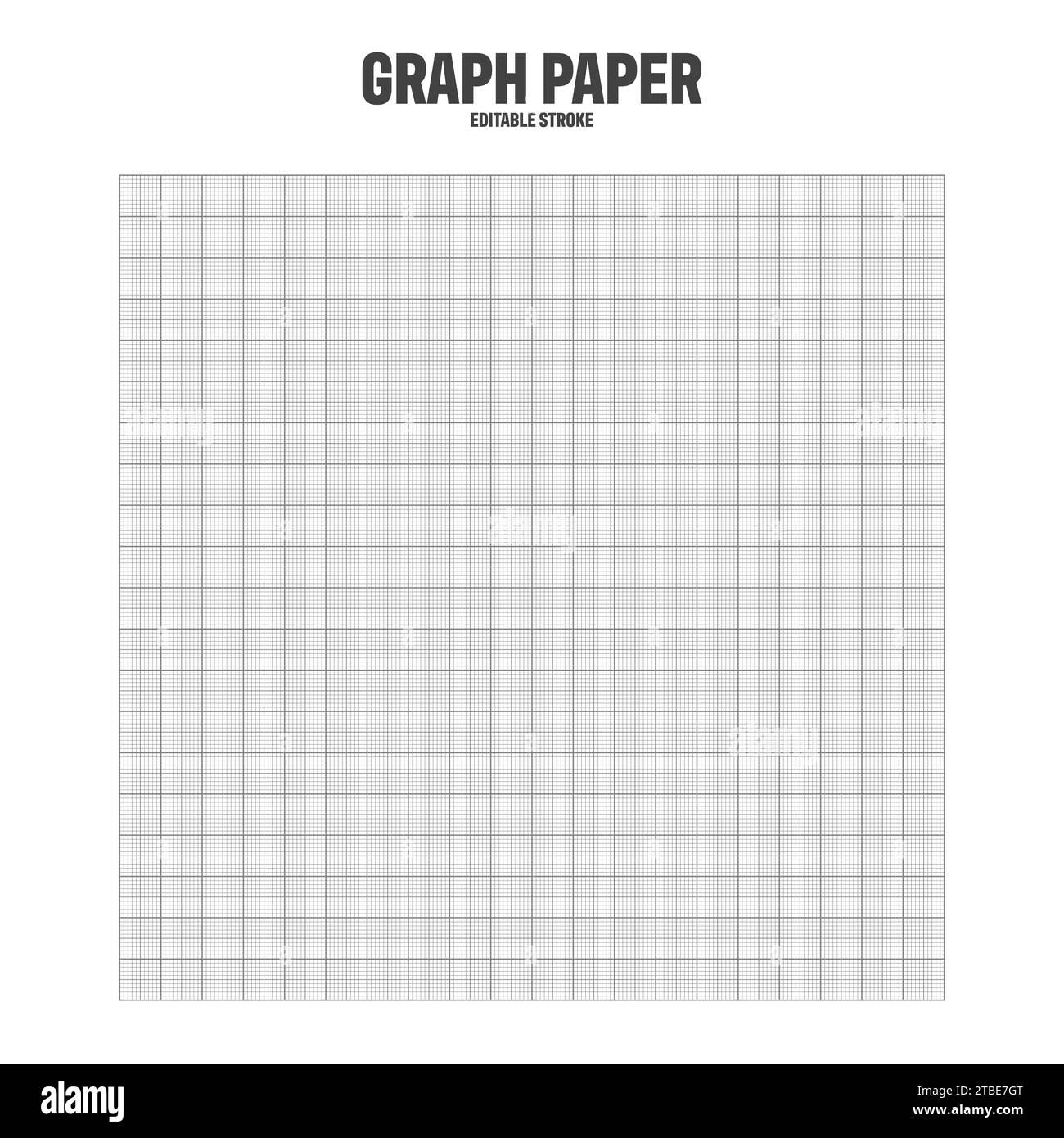 Sheet of graph paper with grid. Millimeter paper texture, geometric ...