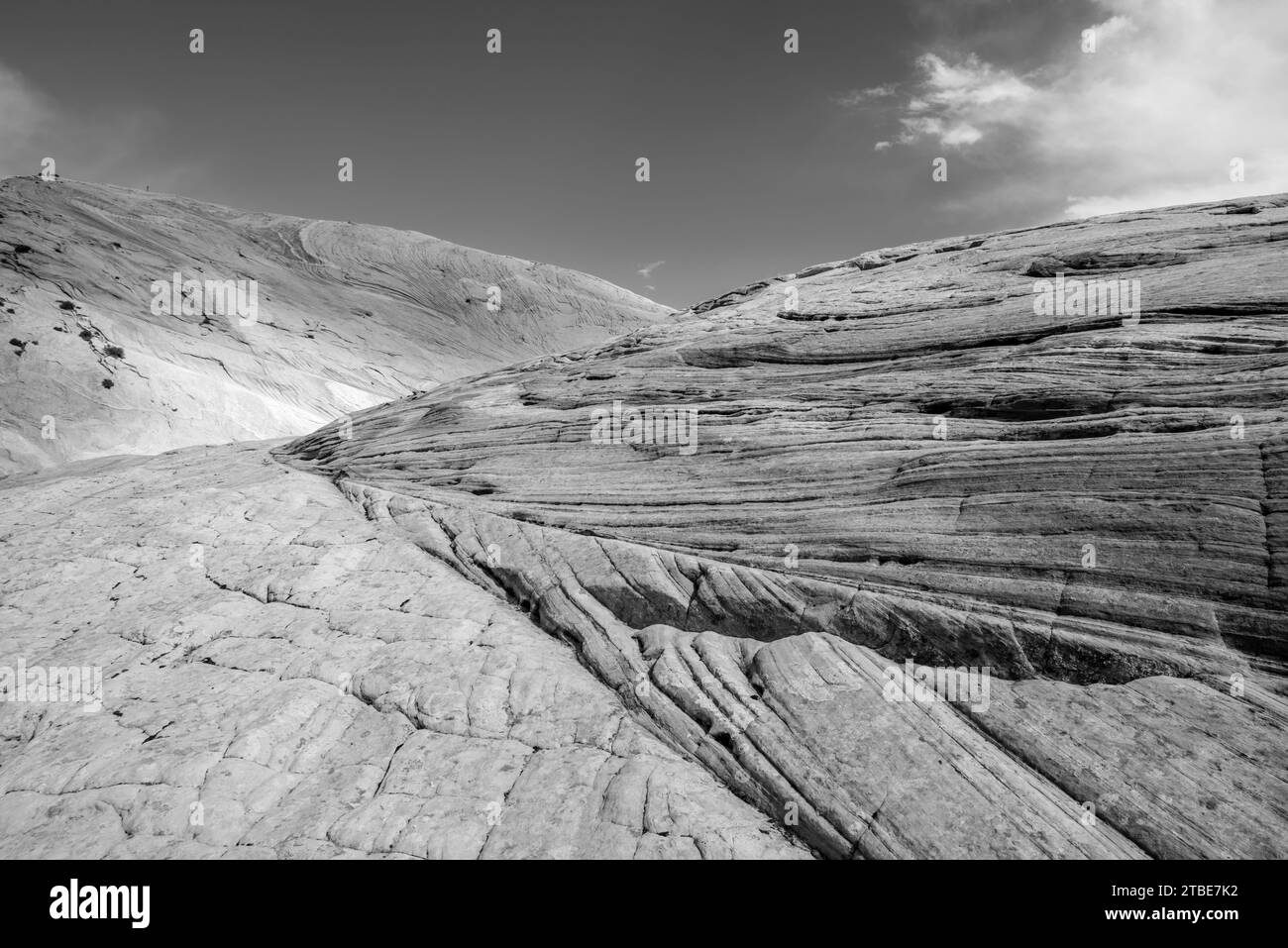 Photograph of the Yellow Rock area, a sandstone hill that's mostly ...