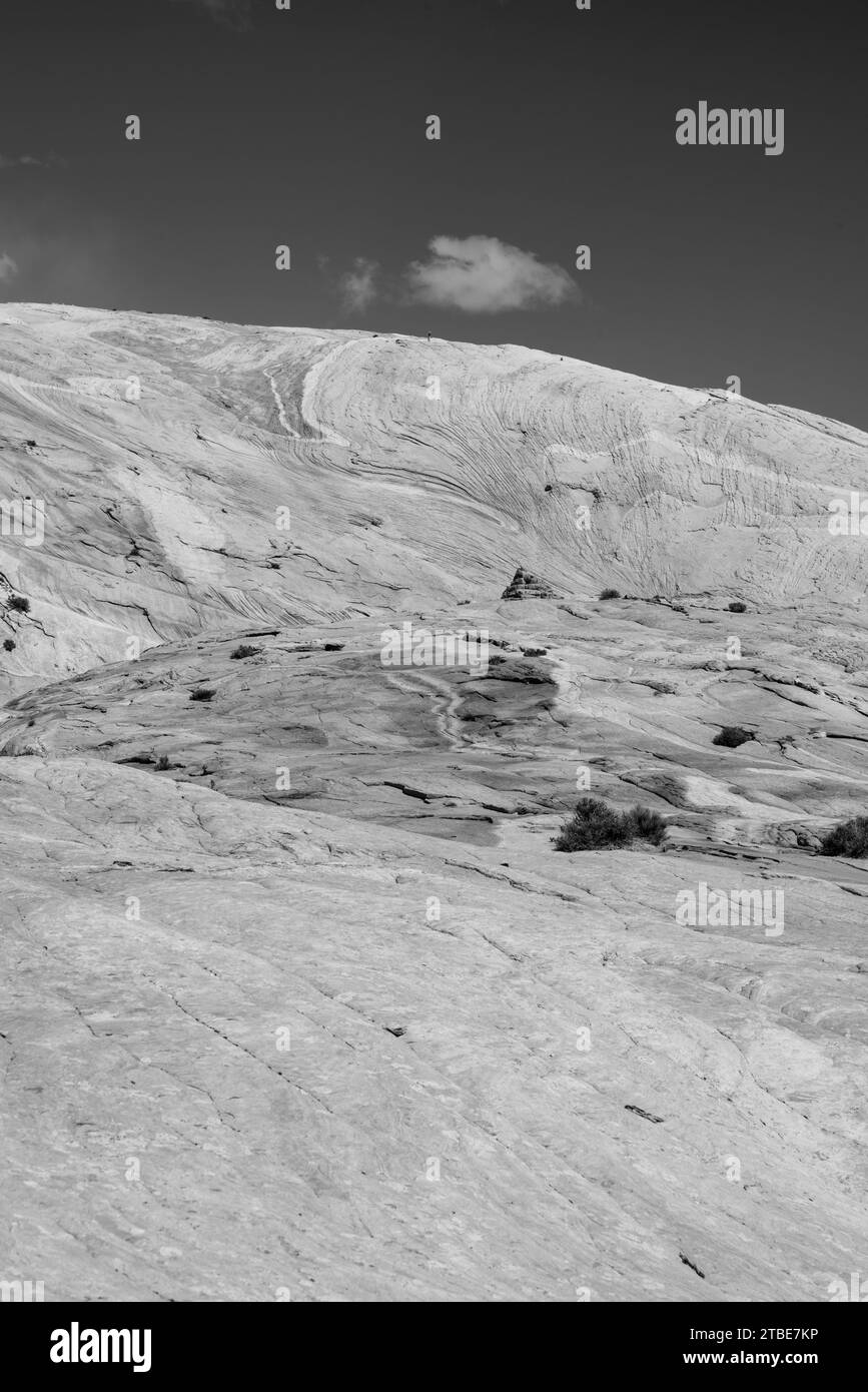 Photograph of the Yellow Rock area, a sandstone hill that's mostly ...