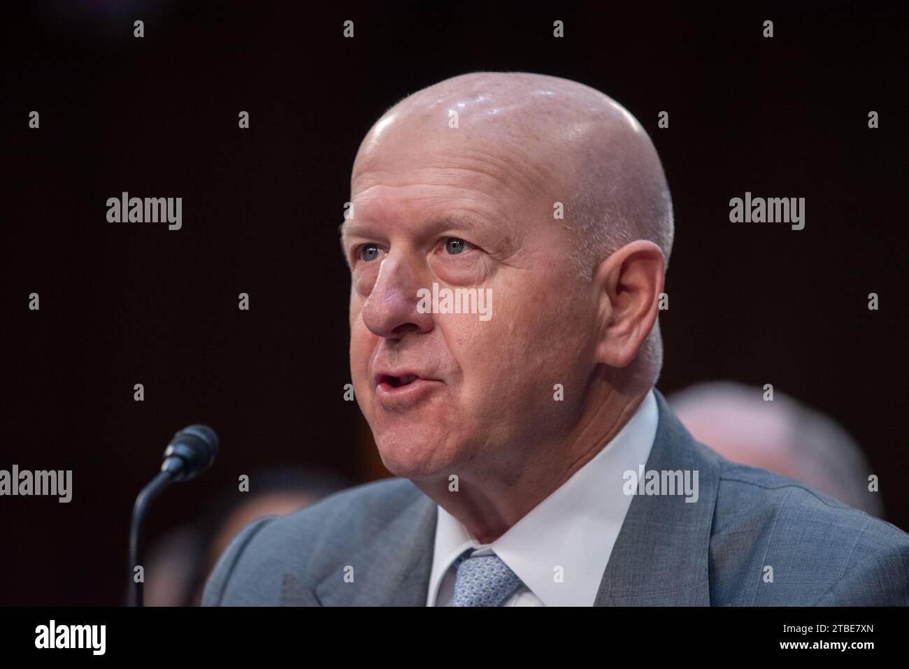 David Solomon, CEO, Goldman Sachs at a Senate Banking, Housing, and ...