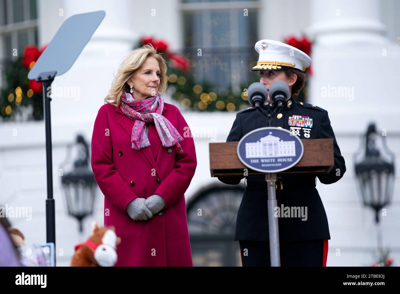 Washington, United States. 06th Dec, 2023. First Lady Jill Biden looks ...