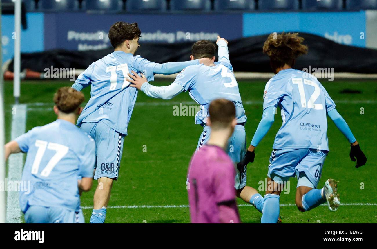 Coventry City’s Charlie Finney celebrates scoring their side's third ...