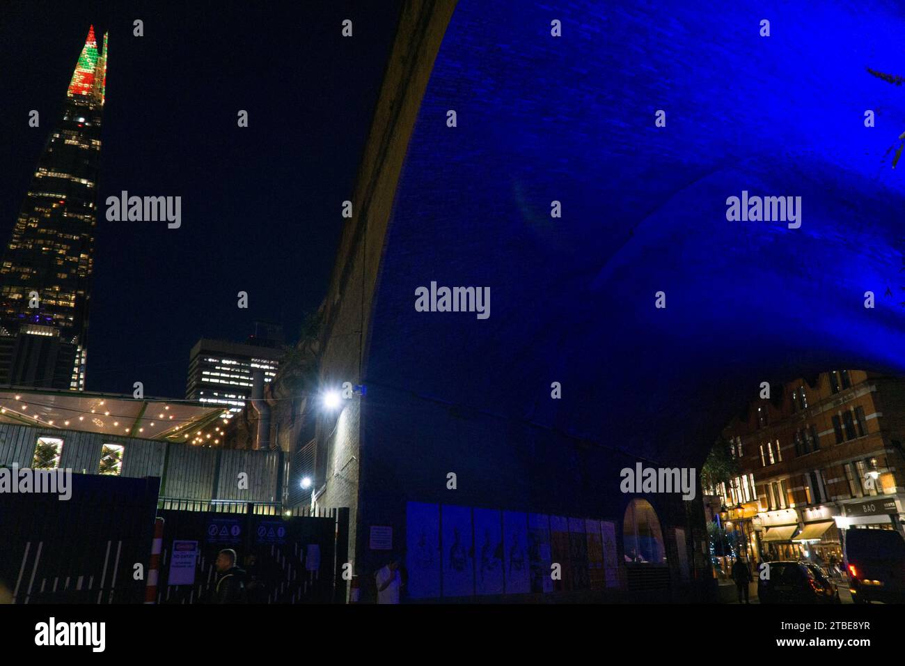 UK Weather, 6 December 2023, London: The Shard towers over the lights ...