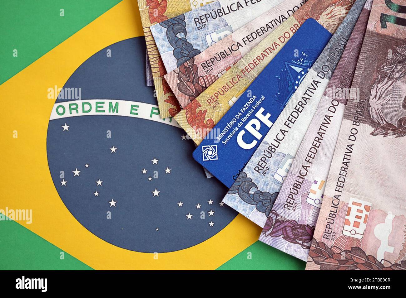 KYIV, UKRAINE - OCTOBER 31, 2023 Blue CPF card document template. The ...