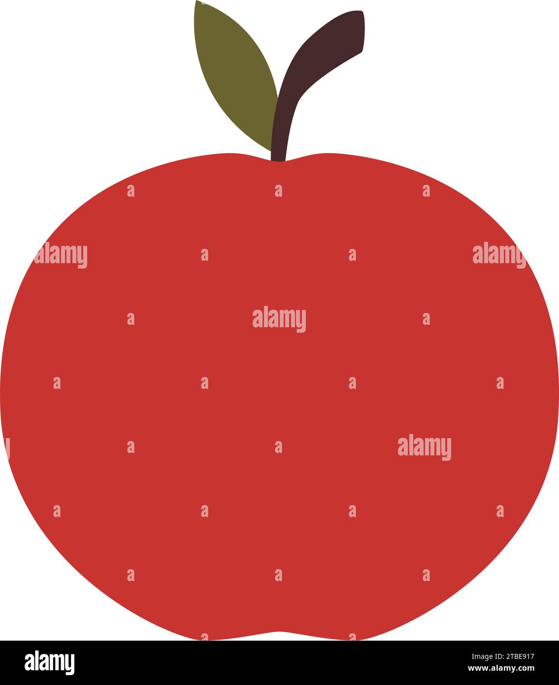 Isolated red apple fruit icon Vector Stock Vector Image & Art - Alamy