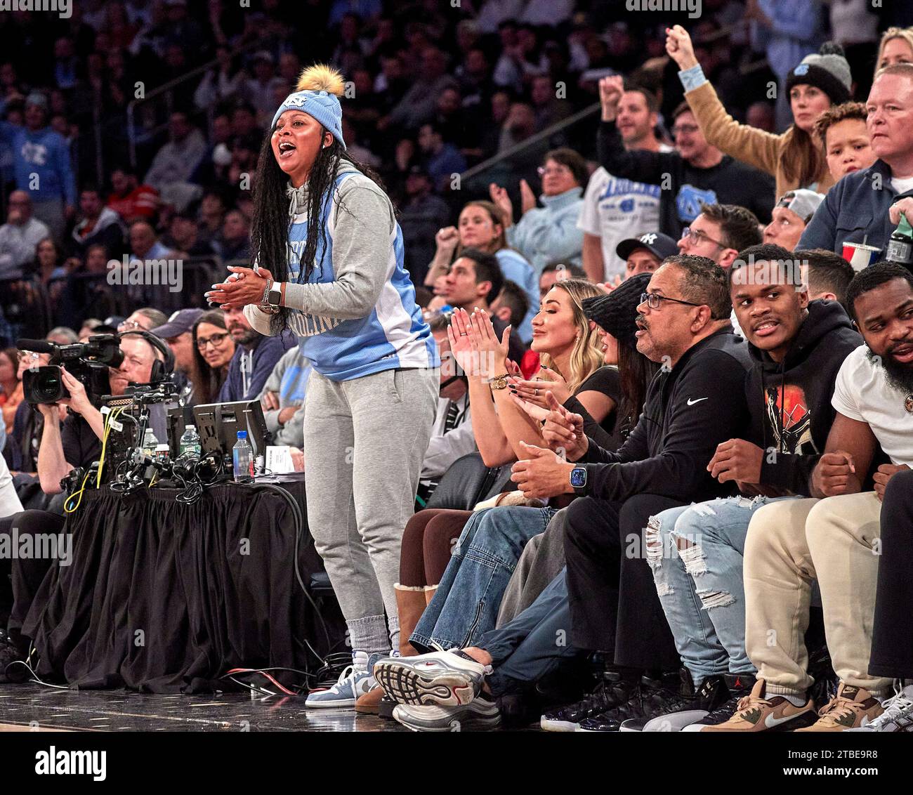 in the first half during the Jimmy V Classic at Madison Square Garden ...