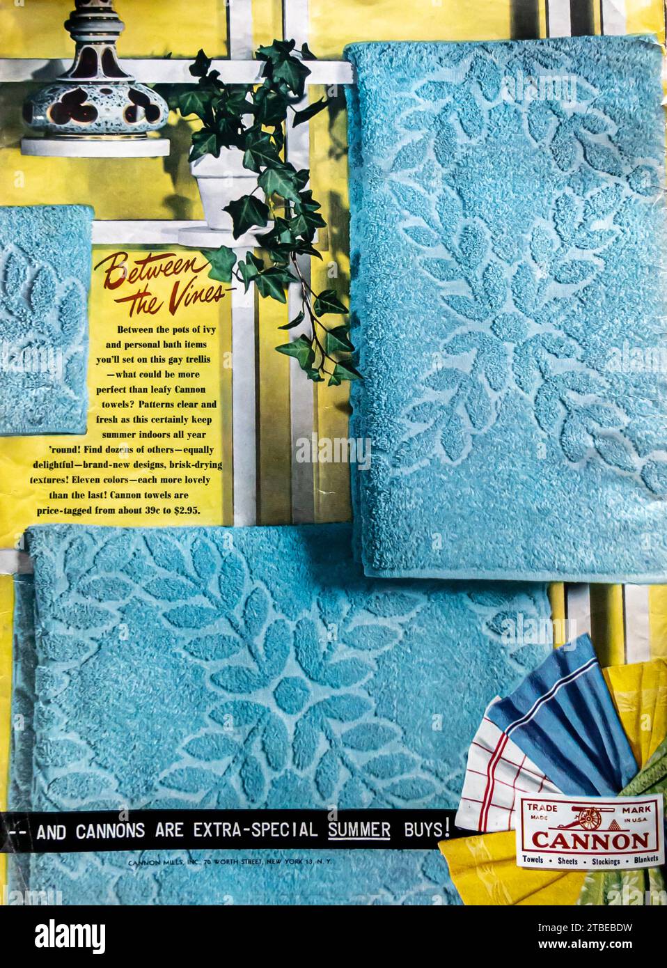 Old towel advert hi-res stock photography and images - Alamy