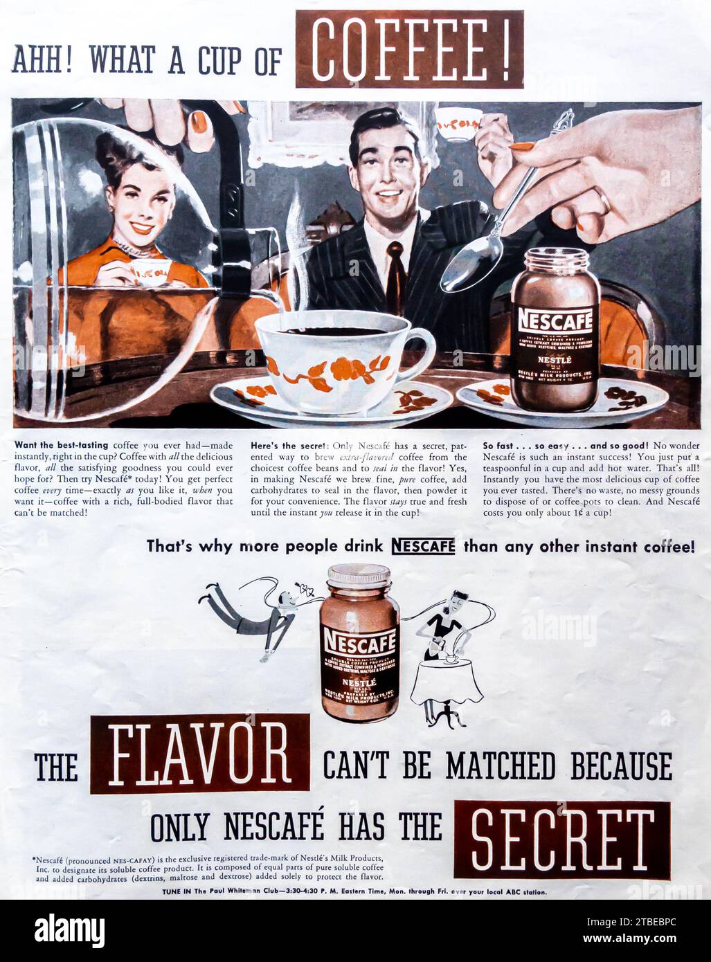 Nescafe advert hi-res stock photography and images - Alamy