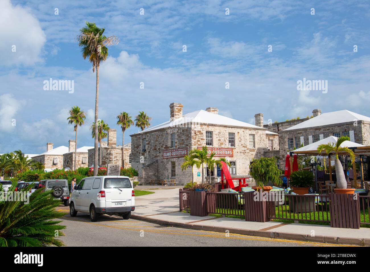 Historic buildings at Royal Naval Dockyard in Sandy Parish, Bermuda ...