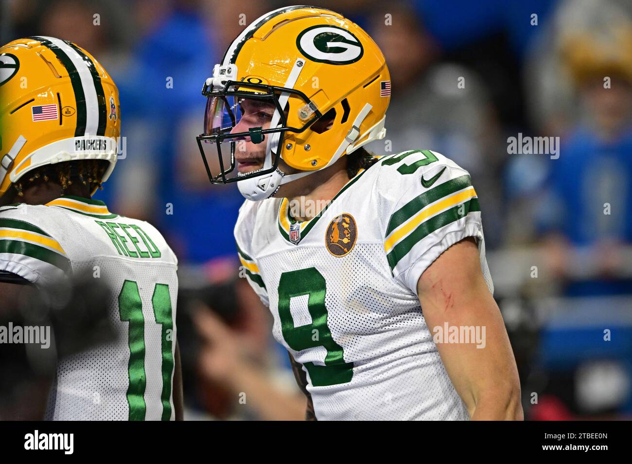 Green Bay Packers wide receiver Christian Watson celebrates after ...