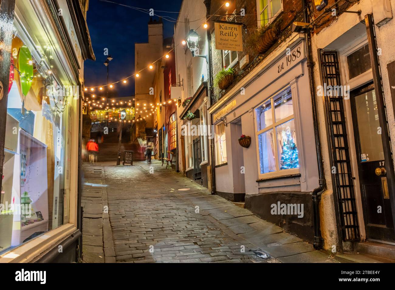 Christmas steps in Bristol, England Stock Photo - Alamy