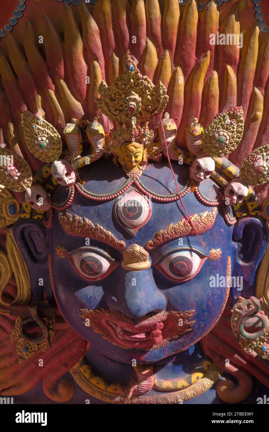 Nepal, Kathmandu, traditional mask, handicraft Stock Photo - Alamy