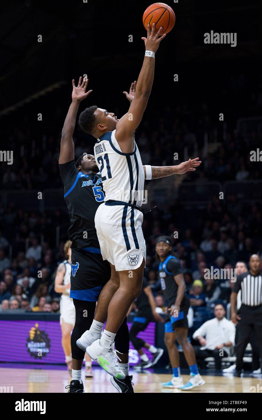 INDIANAPOLIS, IN - DECEMBER 05: Butler Bulldogs guard Pierre Brooks II ...