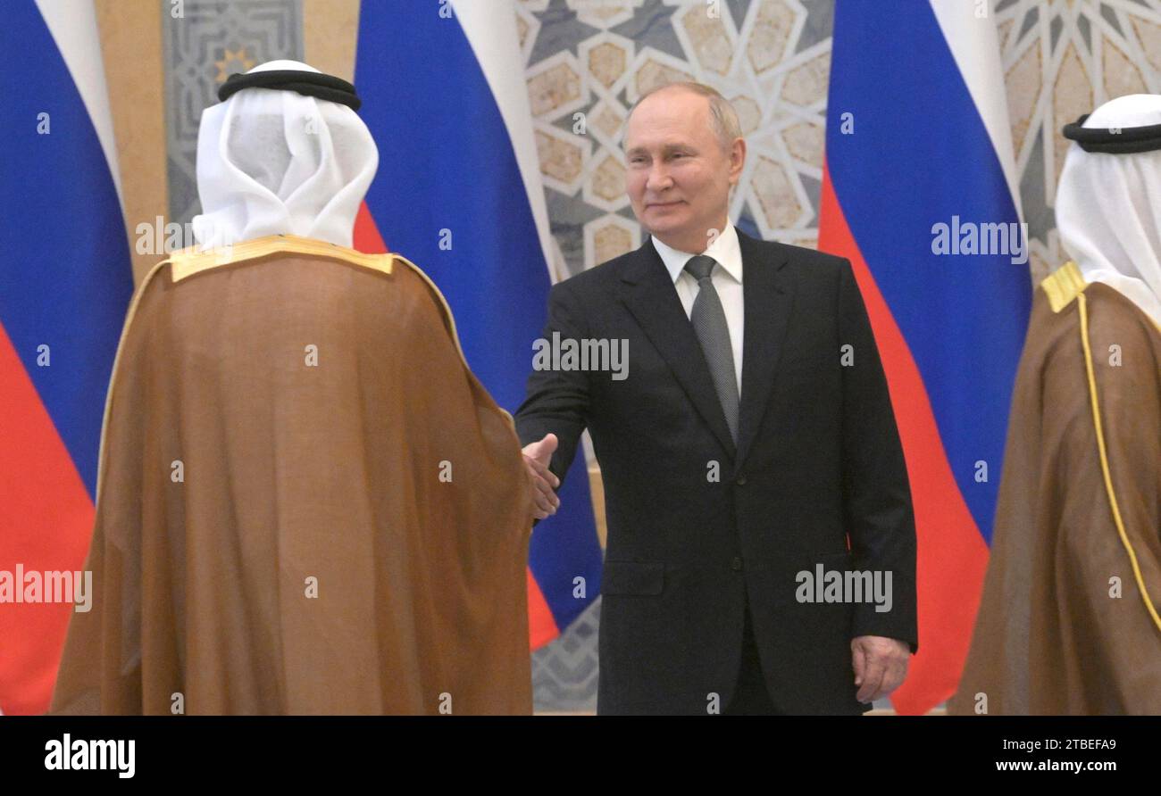 Abu Dhabi, United Arab Emirates. 06th Dec, 2023. Russian President ...