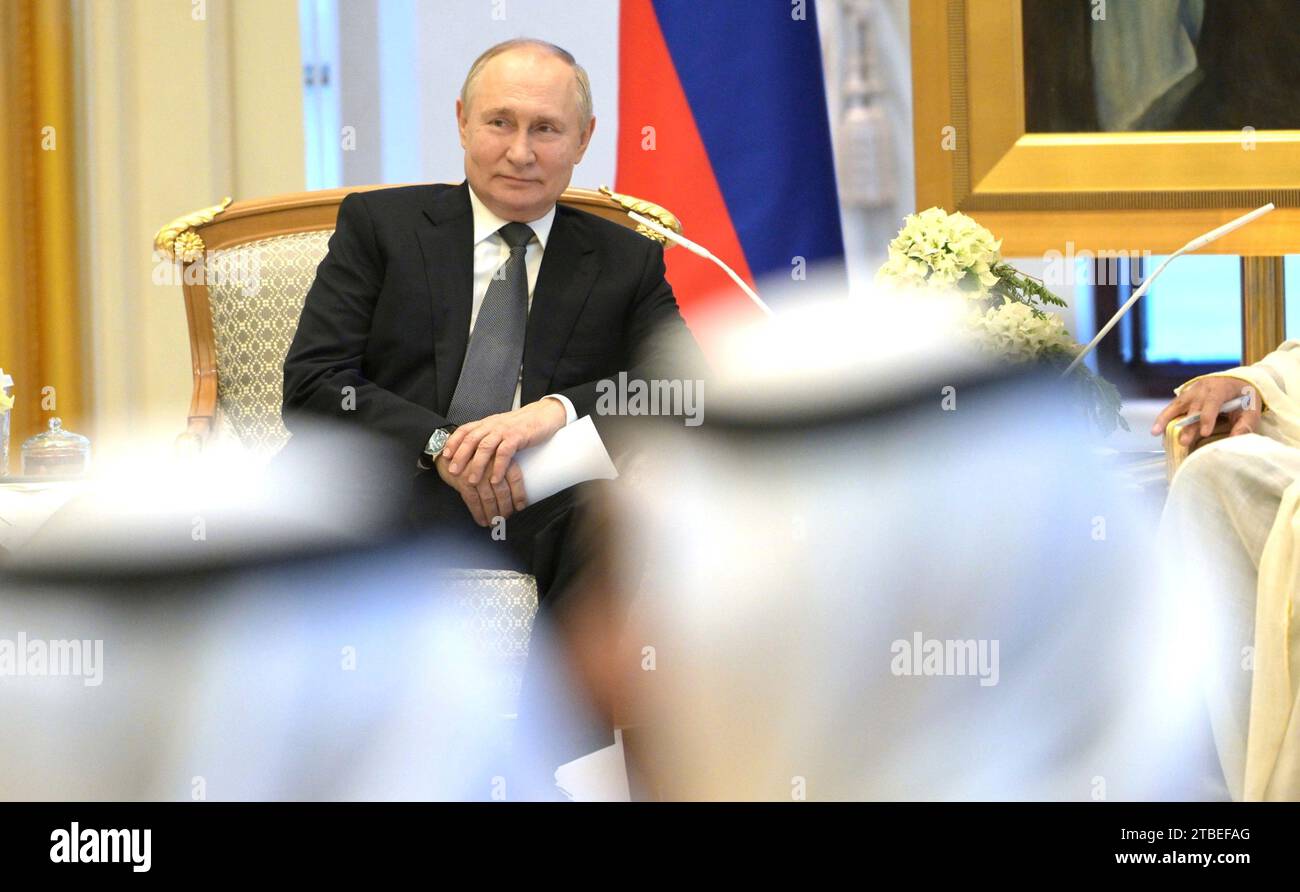 Abu Dhabi, United Arab Emirates. 06th Dec, 2023. Russian President ...