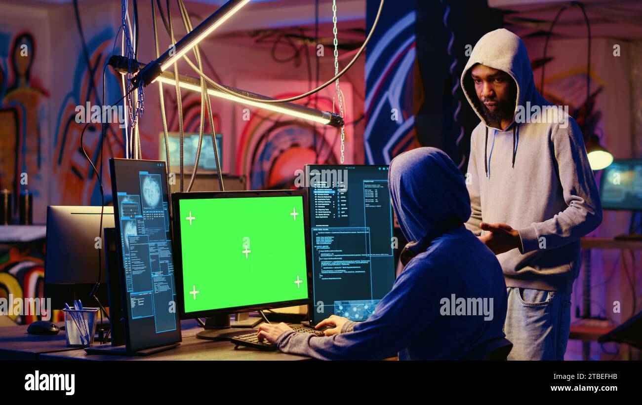 Hacker using green screen PC to do data breaches and financial theft in ... Hacker using green screen PC to do data breaches and financial theft in ...