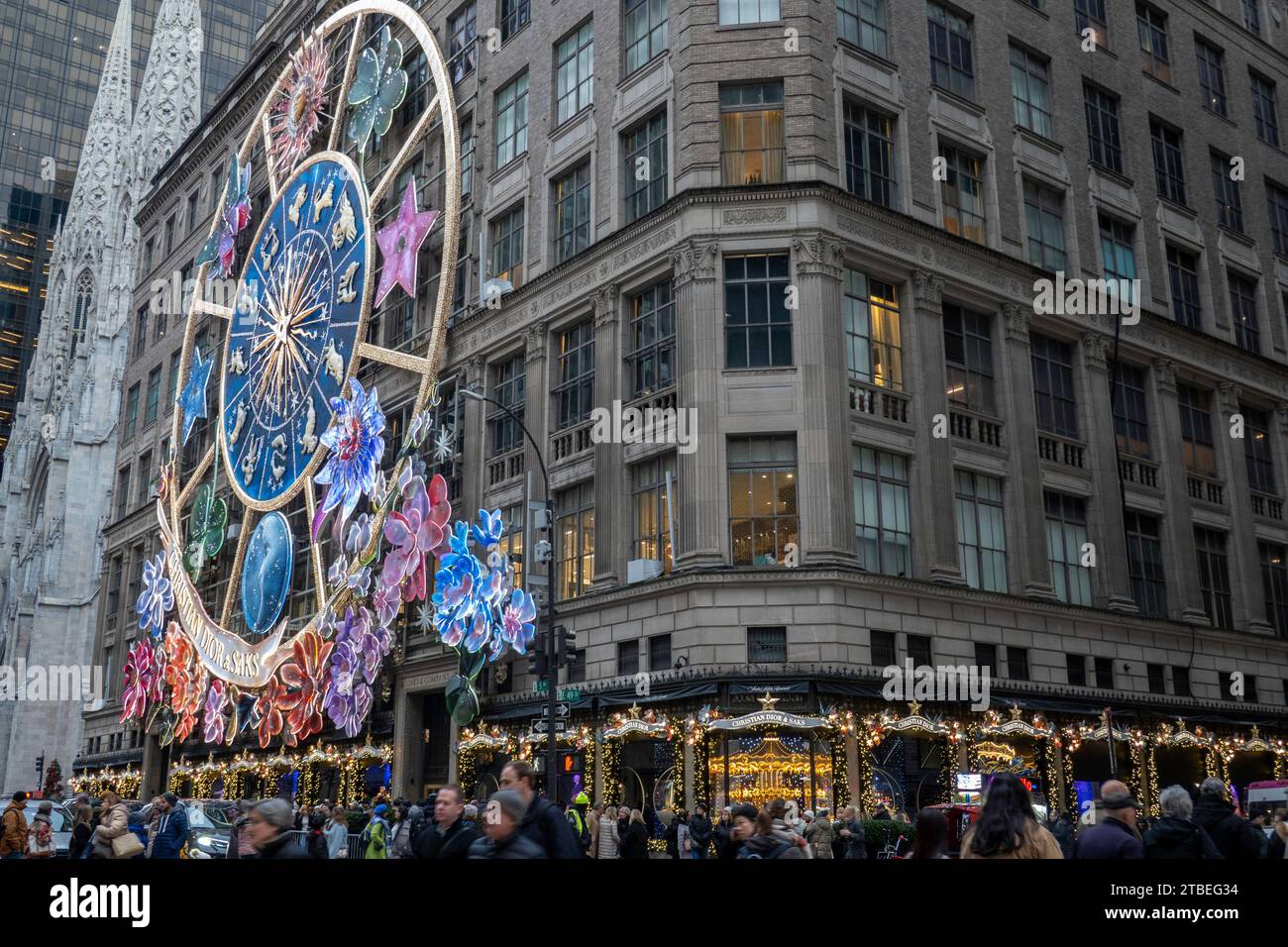 Christian Dior's carousel of dreams is the theme for the Saks Fifth ...