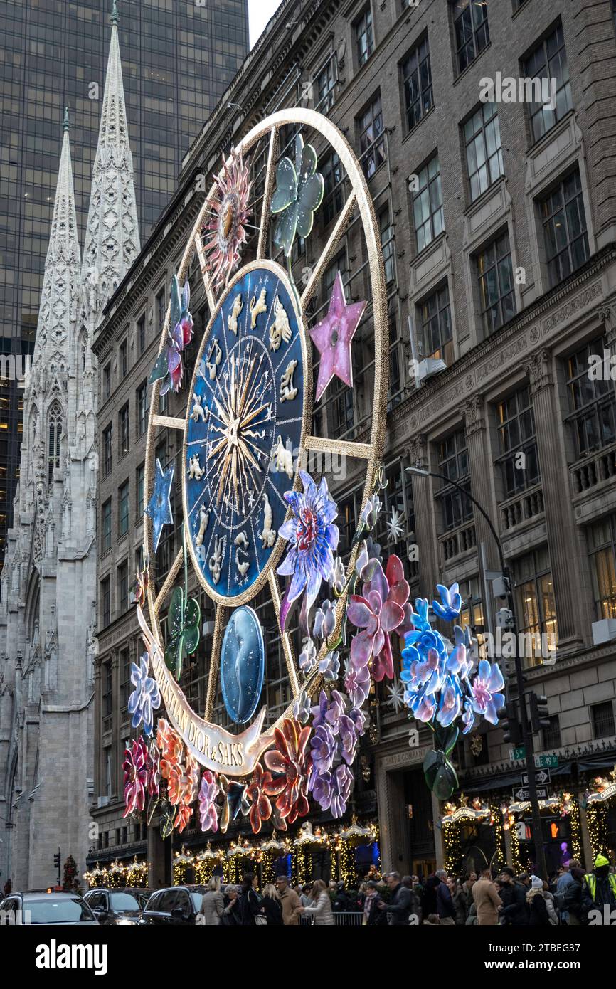 Christian Dior's carousel of dreams is the theme for the Saks Fifth ...