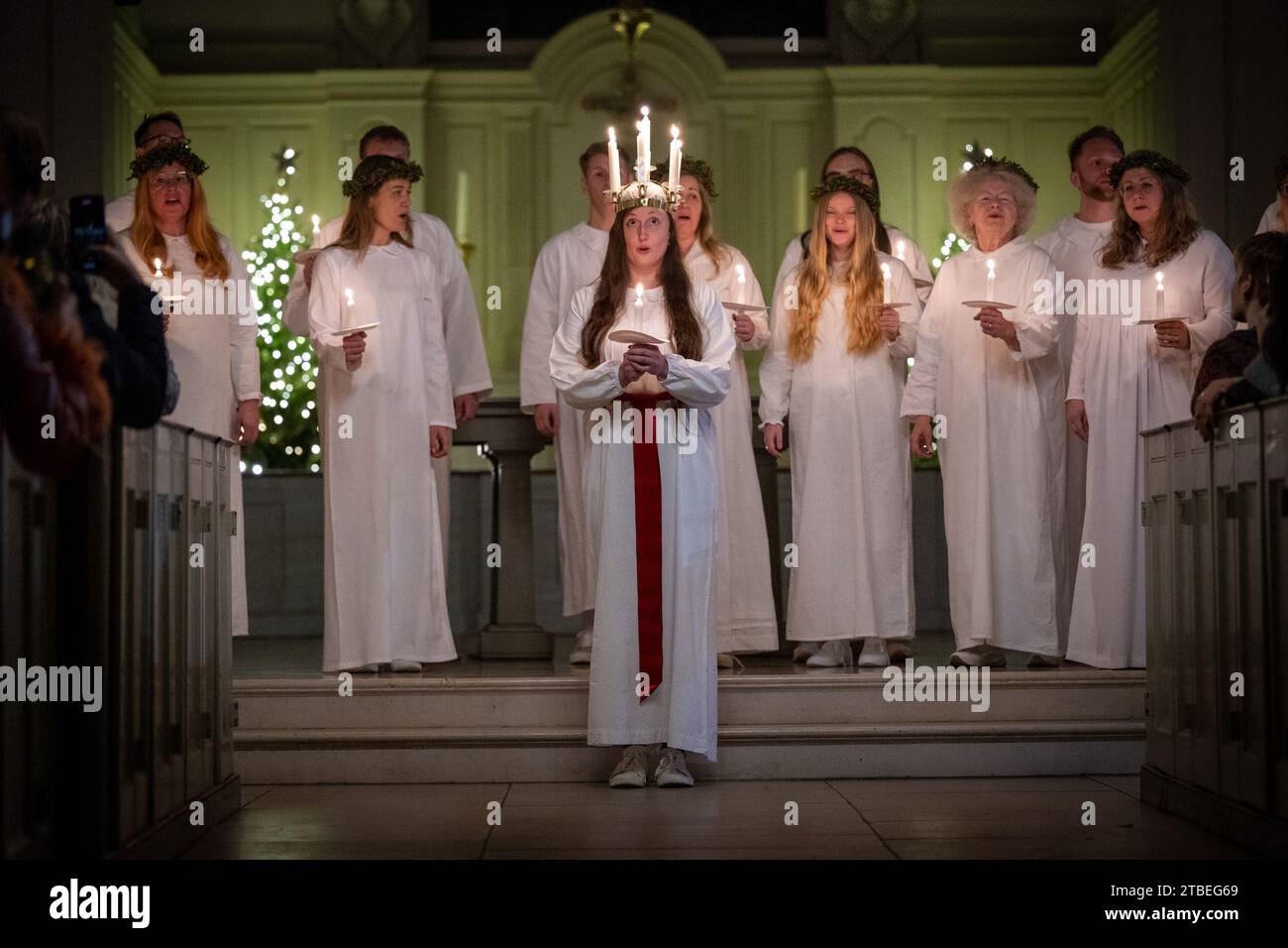 London, UK. December 6, 2023: London Nordic Choir perform their annual ...