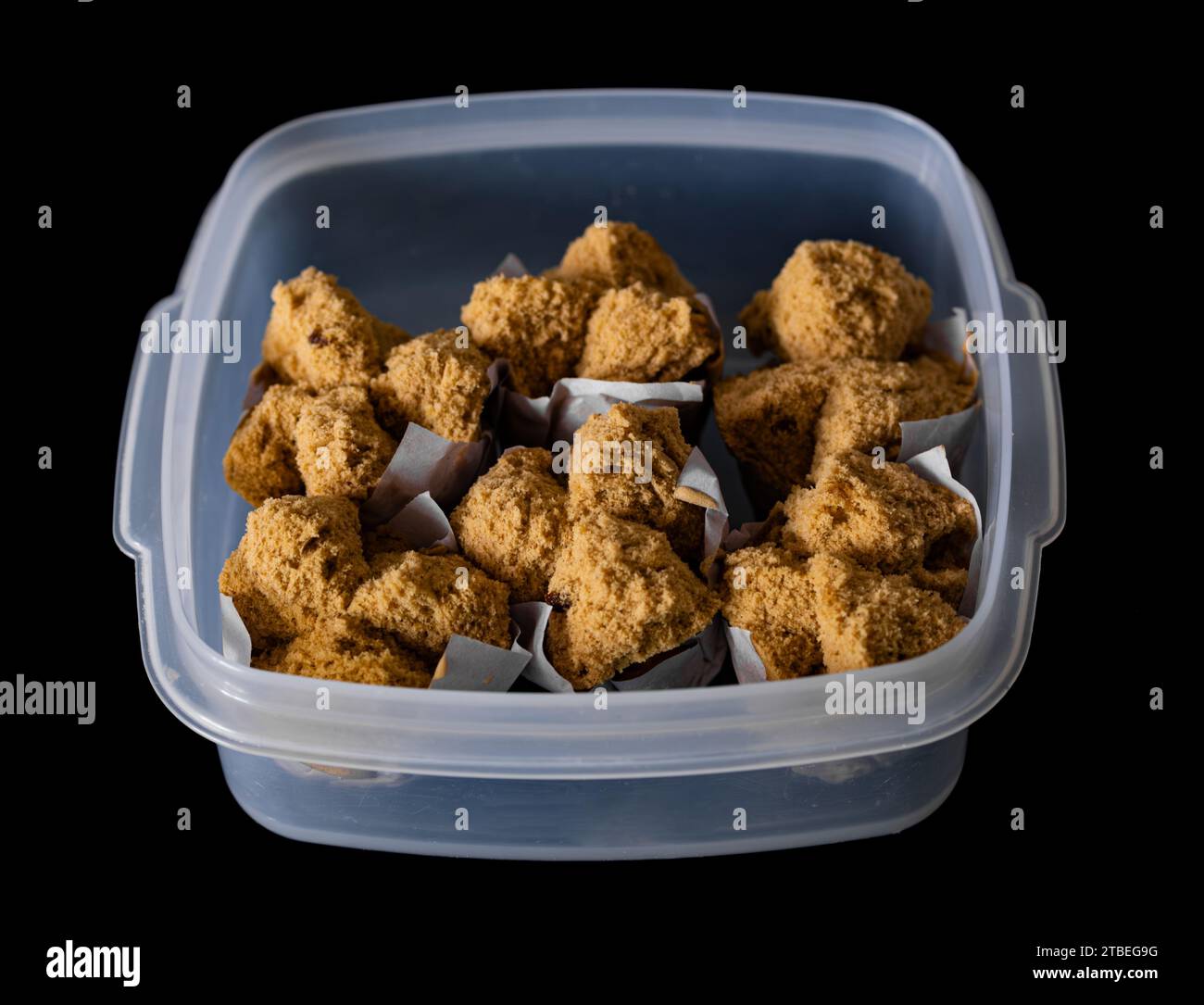 Overhead view, Indonesian Bolu Kukus or Steam Sponged Cakes, isolated ...