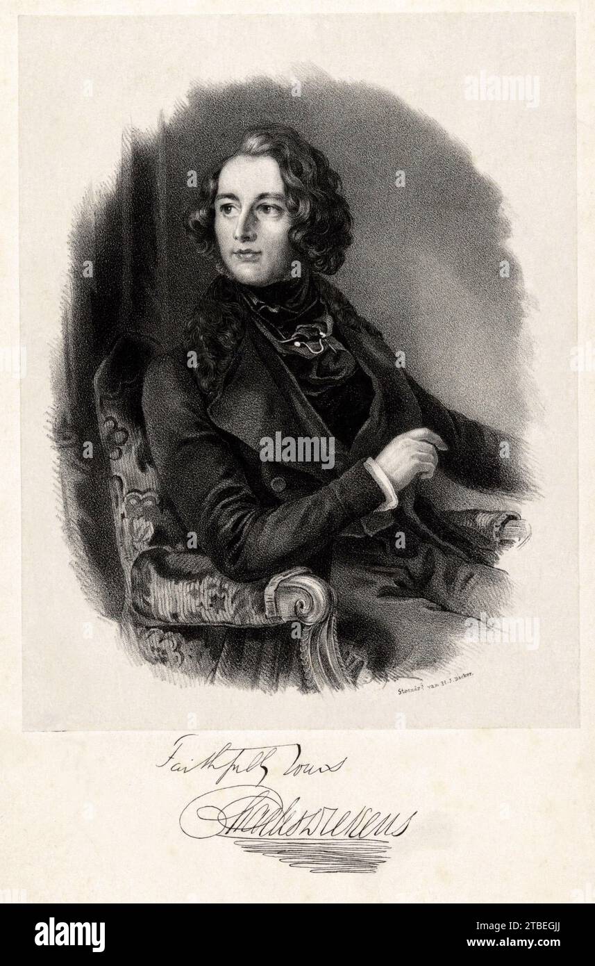 1845 c. , London , GREAT BRITAIN : The british writer CHARLES DICKENS ...