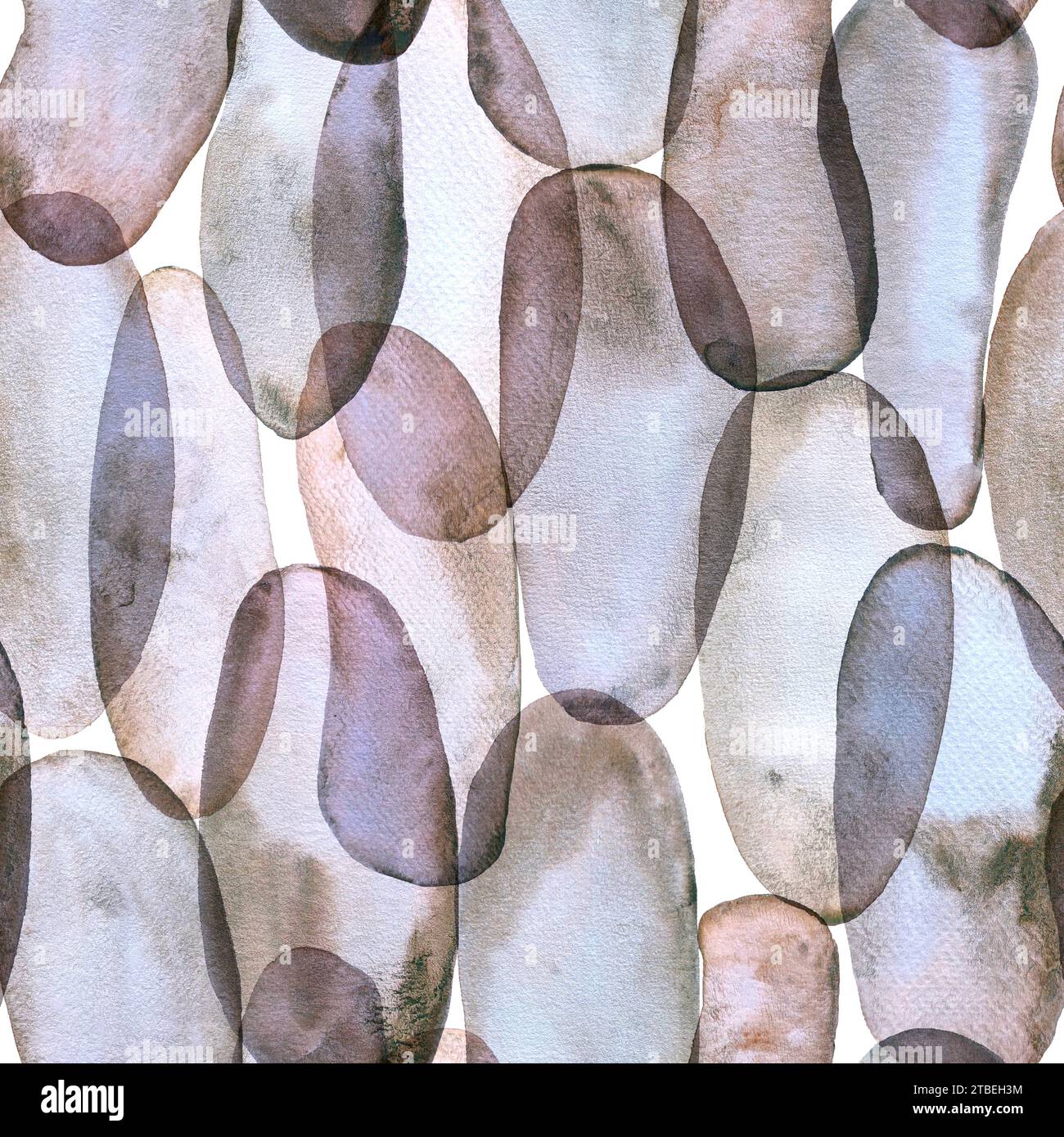 Abstract watercolor ellipses stain forms color background. Hand drawn ...