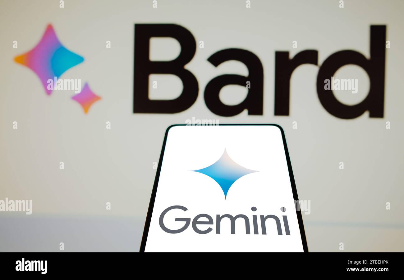 Brazil. 06th Dec, 2023. In this photo illustration, the Google Gemini ...