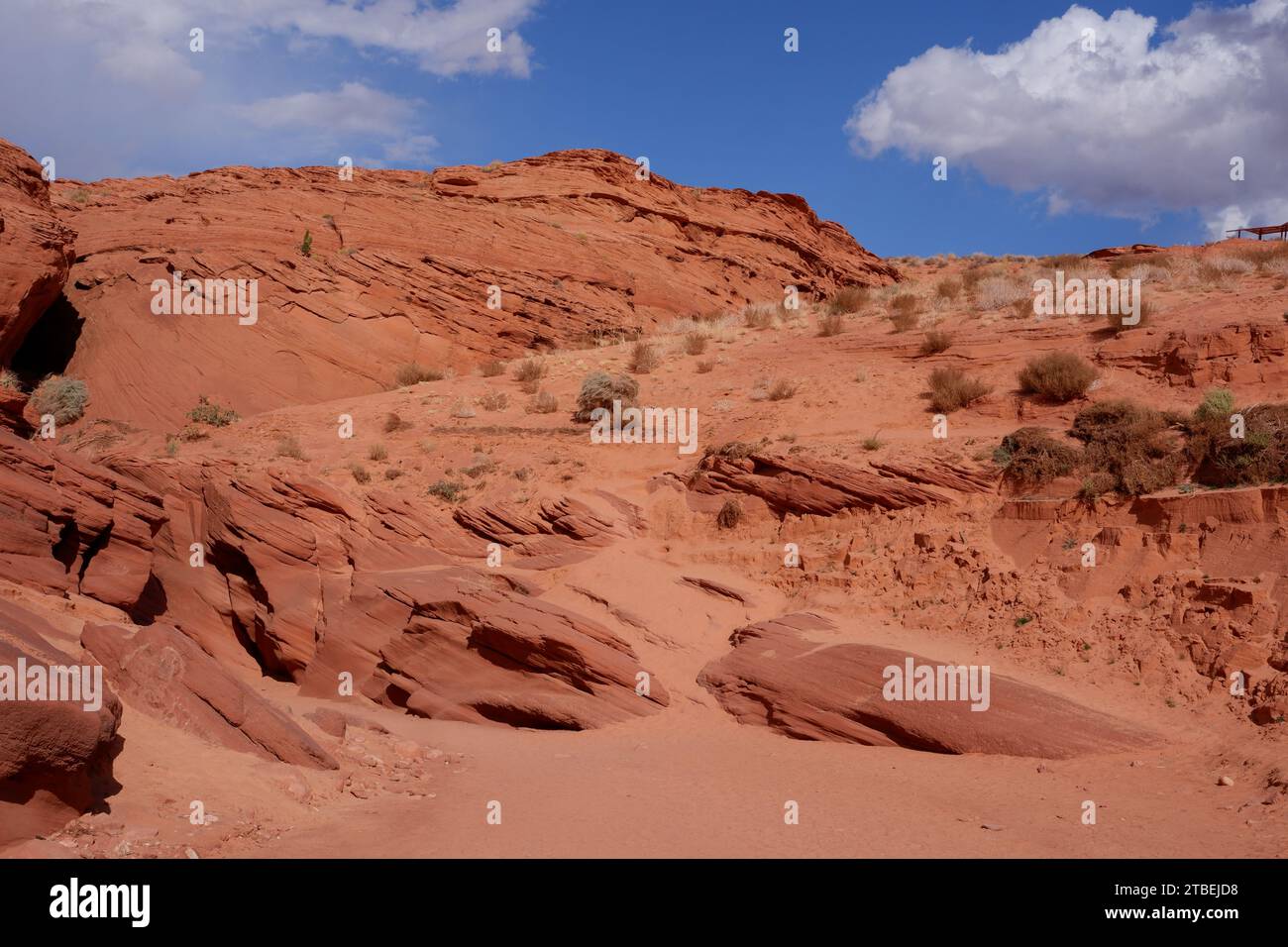 Photo of rear or back entrance of Navajo Upper Antelope Canyon within ...