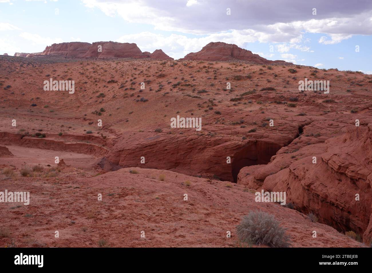 Photo of rear or back entrance of Navajo Upper Antelope Canyon within ...