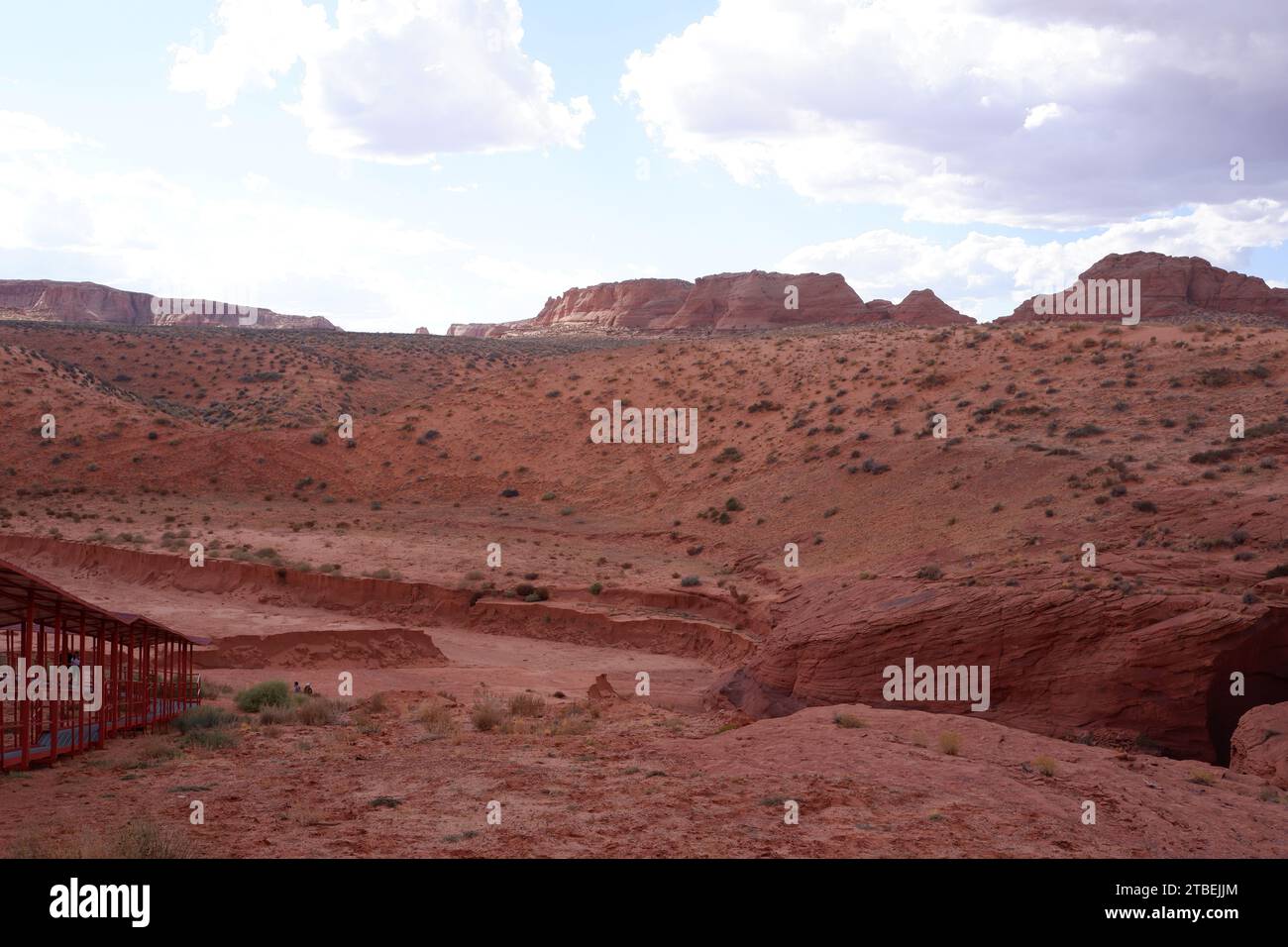 Photo of rear or back entrance of Navajo Upper Antelope Canyon within ...