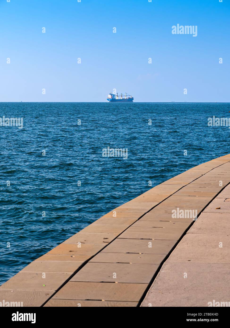 Koper, Slovenia - November 11, 2023: Minimalist photo - view from the ...