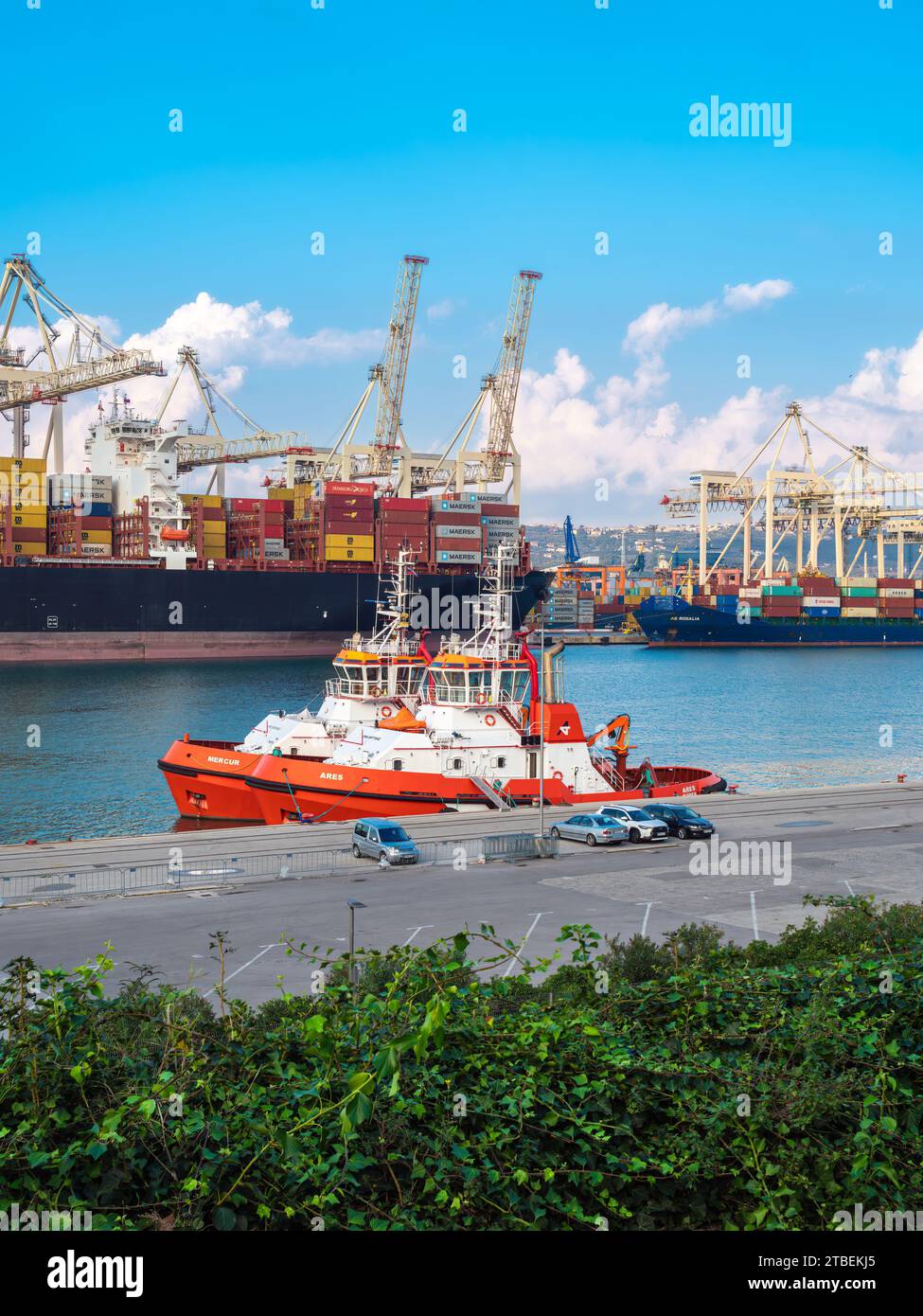 Koper, Slovenia - November 11, 2023: The Port of Koper - the ...