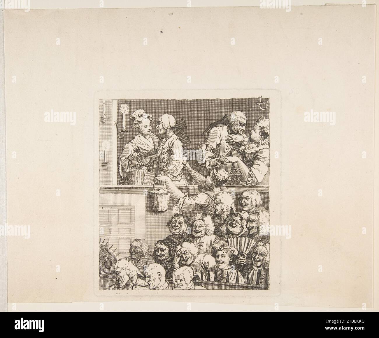 The Laughing Audience 1917 by William Hogarth Stock Photo - Alamy
