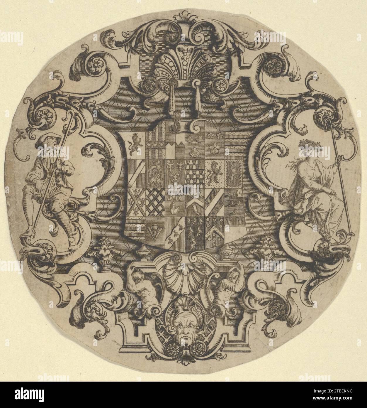Design for an Ornamental Crest for Silver Plate 1963 by William Hogarth ...