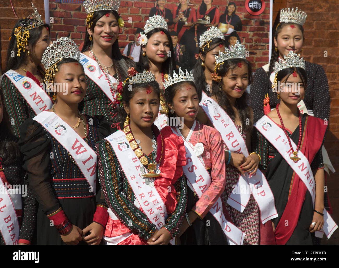 Nepal, Kathmandu, Tihar Festival, young women, people Stock Photo - Alamy