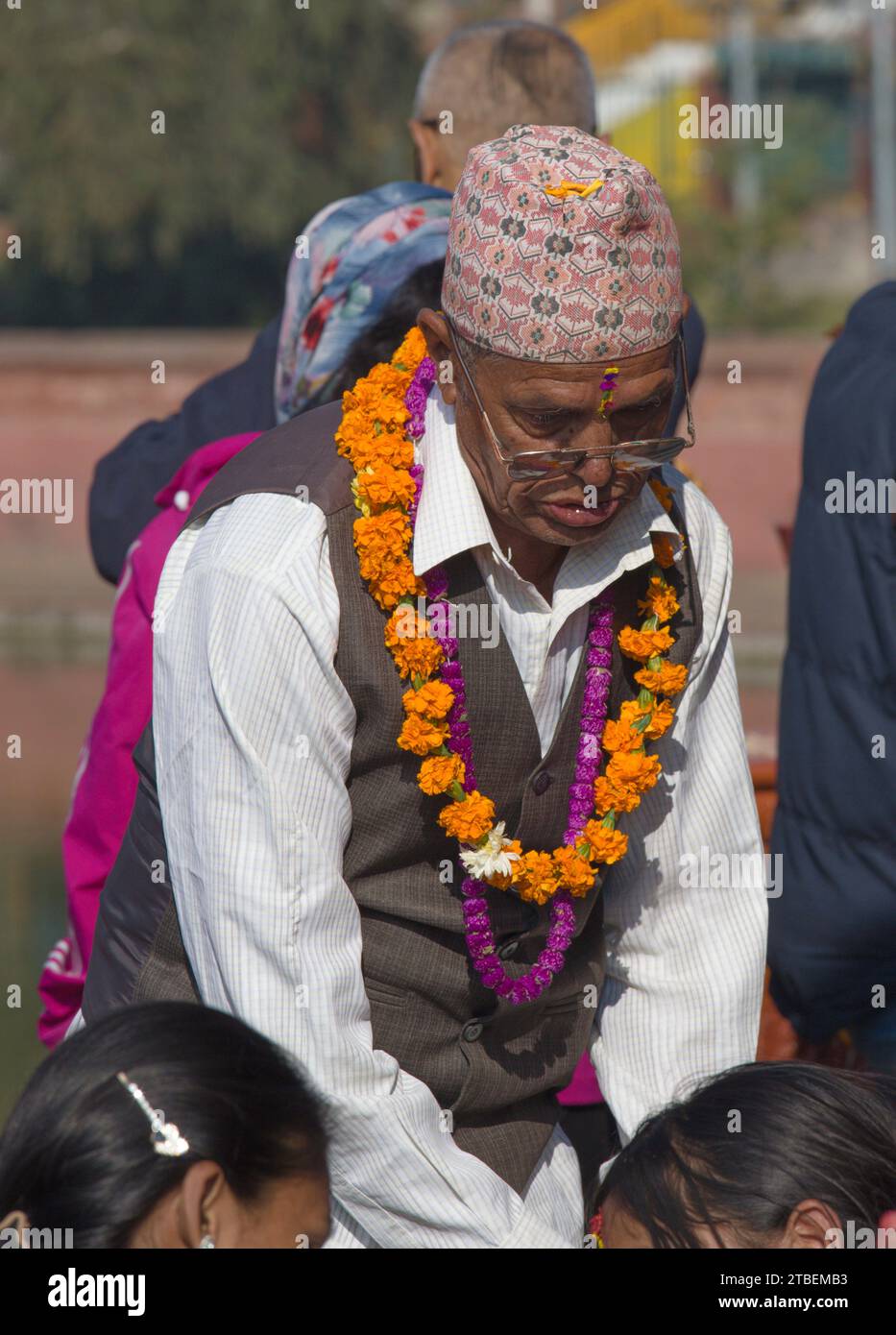 Nepal, Kathmandu, Tihar Festival, people, man, portrait Stock Photo - Alamy