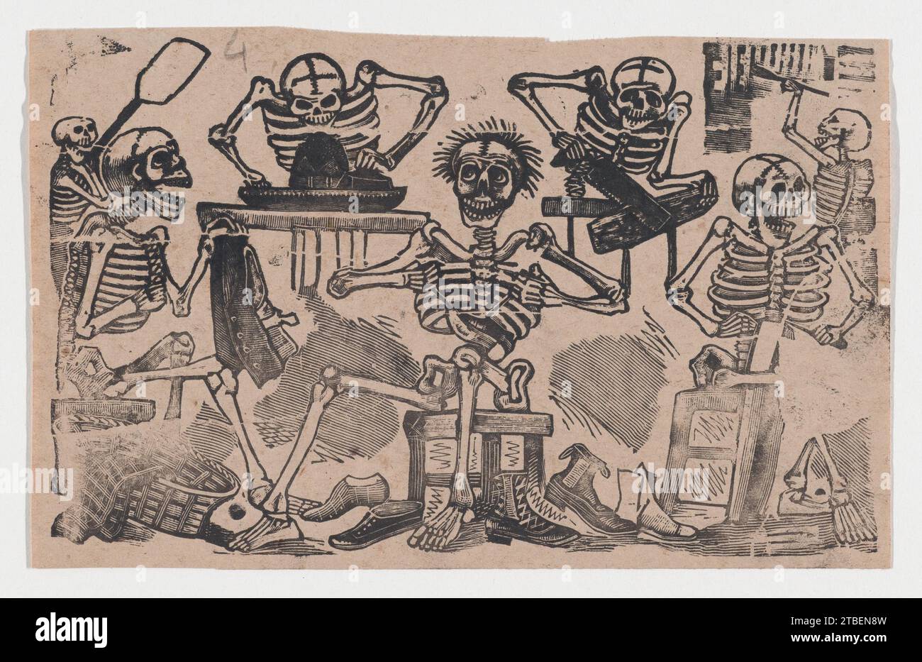 Artisan skeletons 1930 by Jose Guadalupe Posada Stock Photo - Alamy