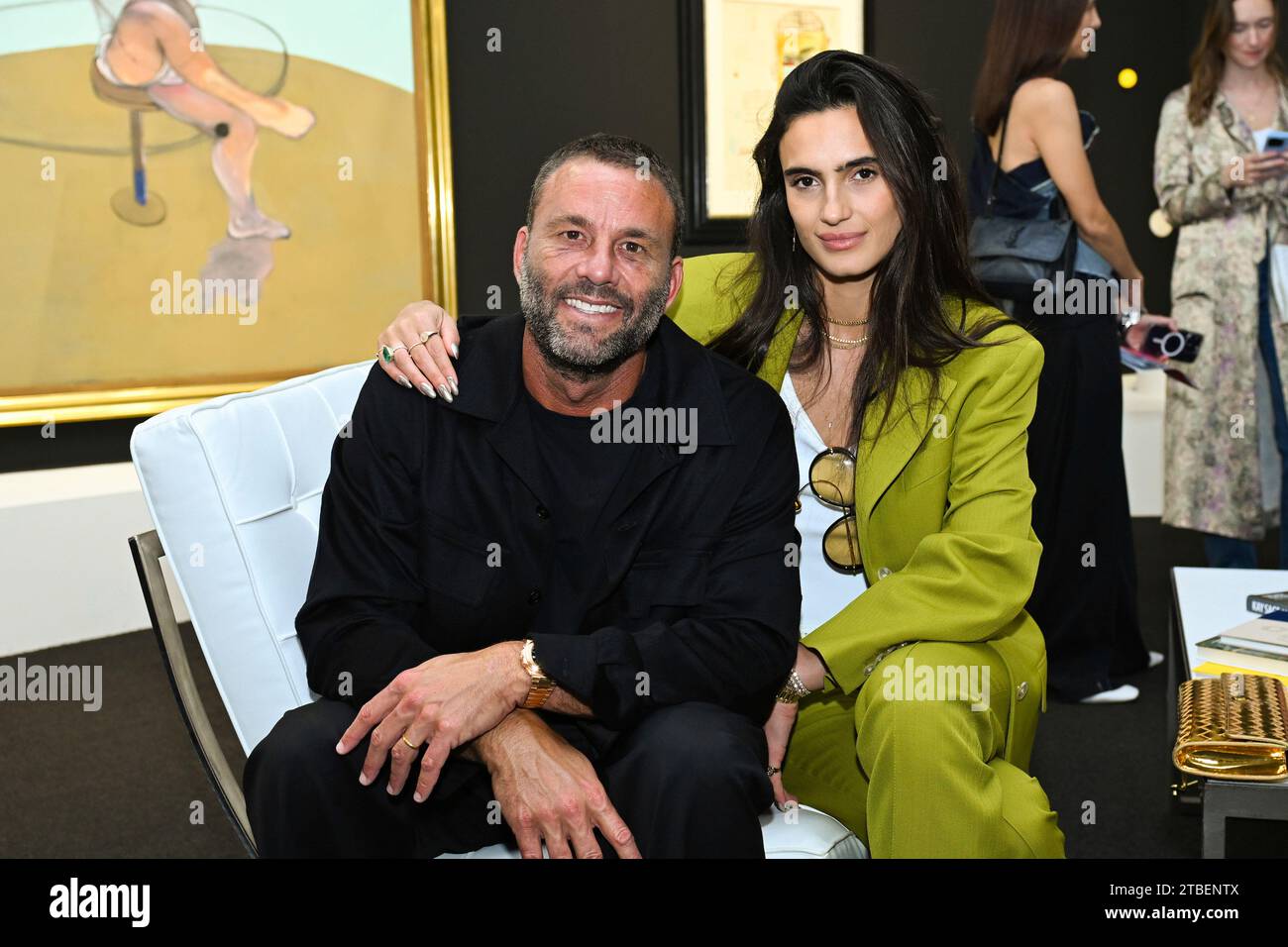 David Grutman, left, and Isabela Grutman attend the VIP preview day for ...