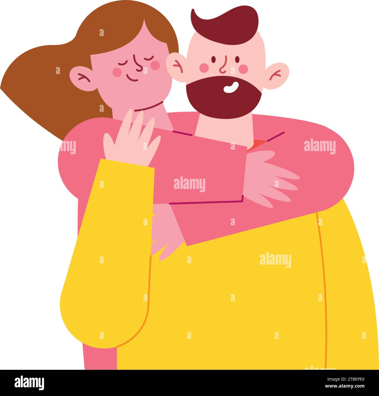 Illustration intimate couple hugging Cut Out Stock Images & Pictures ...