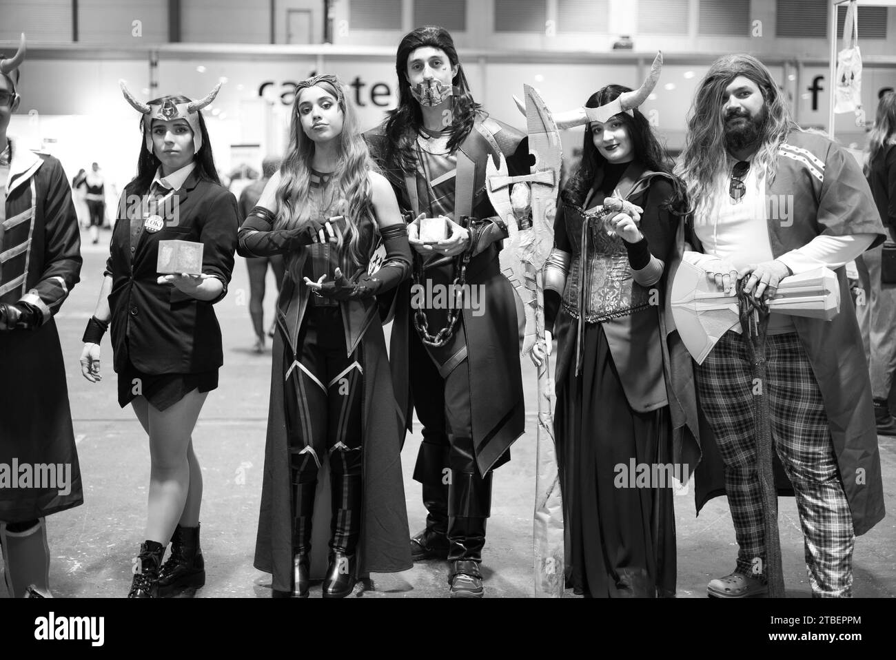 Cosplayer dressed attends the Madrid Cómic Pop Up Fair 2023 on November ...