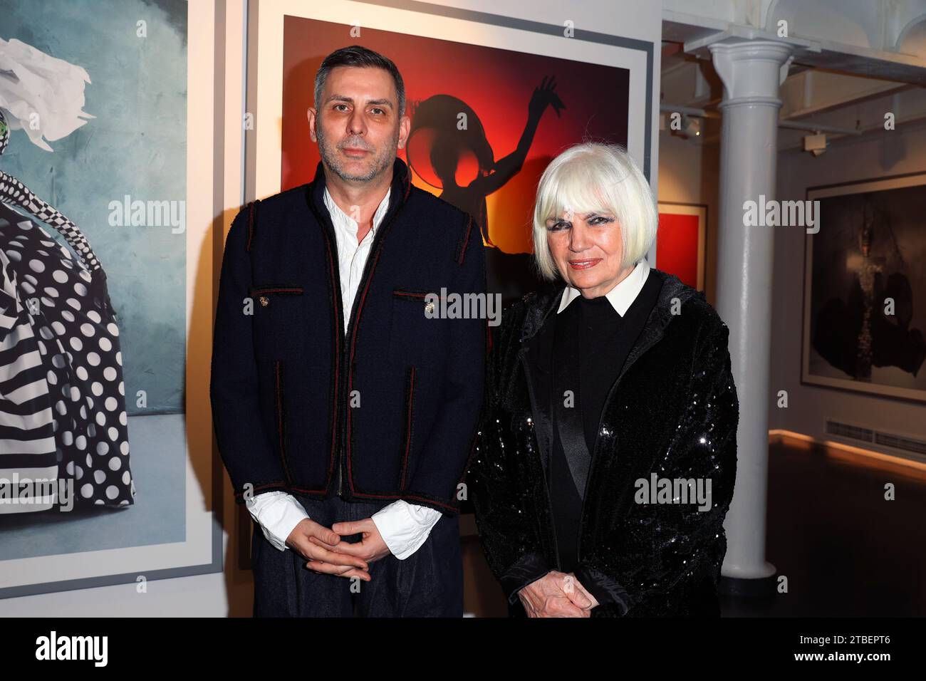 Ovidiu Buta and Doina Levintza attend 44 Women Exhibition in London ...