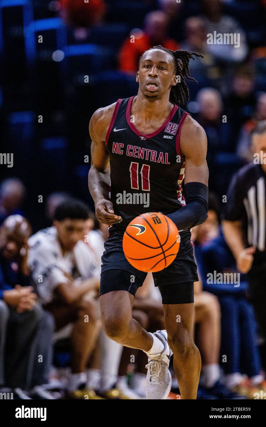 Charlottesville, VA, USA. 5th Dec, 2023. North Carolina Central Eagles ...
